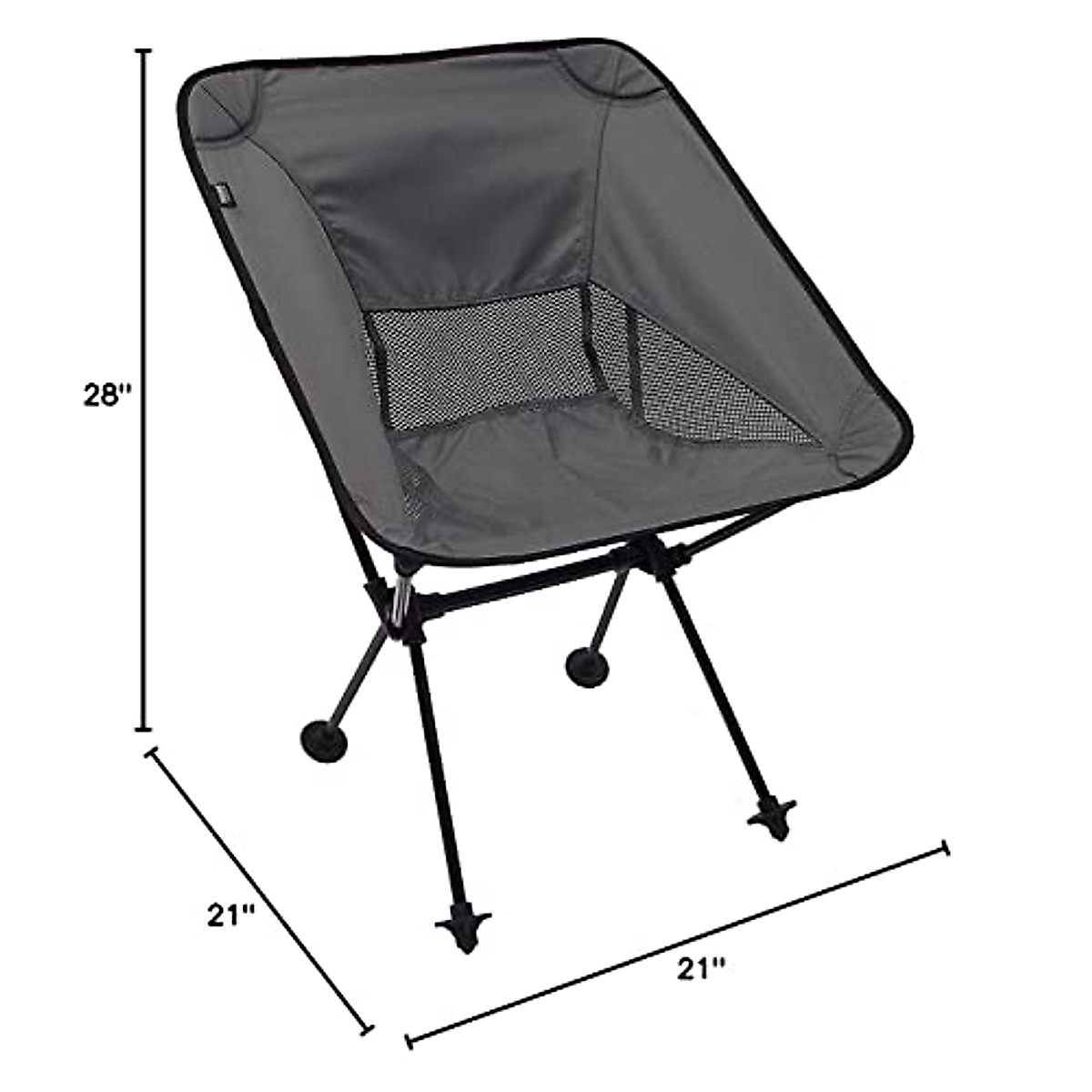 Travel Chair Joey Chair, Portable Chair for Outdoor Adventures, Compact, Foldable Chair with Quick Set-Up, Black