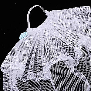 Esquirla White Doll Wedding Veil for Wedding Dress Clothes for 12 Inches