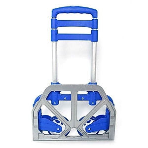 170lbs Cart Folding Dolly Push Truck Hand Collapsible Trolley Luggage Aluminium