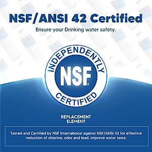 DESENRUIS Water Filter Replacement Compatible with Samsung HAF-QIN, HAF-QIN/EXP, DA97-17376B, DA97-08006C, RF23M8070SG, RF23M8070SR, RF23M8090SG, RF23M8570SR, Pack of 3