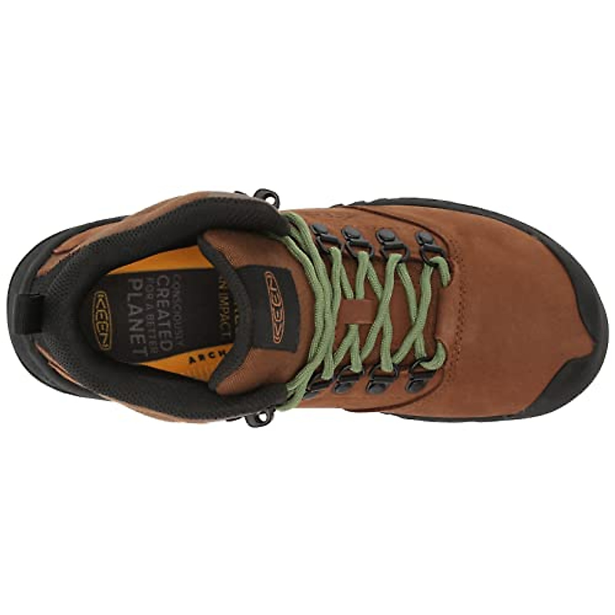 KEEN Women's NXIS Explore Mid Height Waterproof Fast Packing Hiking Boots, Bison/Campsite, 6