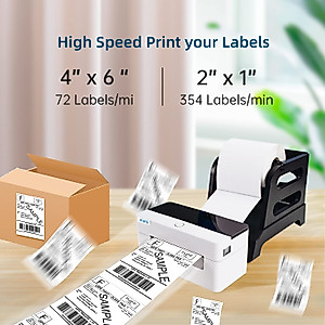 vretti Shipping Label Printer, 4x6 USB Desktop Barcode Label Printer for Small Business & Shipping Packages Compatible with Mac, Windows, Linux, UPS, USPS