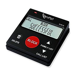 Enf510 Call Blocker for Landline Phones/Answering Machine/Home Cordless Phones, Works with All Analog Telephones, Family Function
