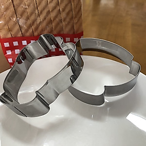 LUBTOSMN Large Coffee Cup Cookie Cutter Set-4 Piece-Coffee Mug, Hot Cocoa Mug, Lette, Teacup Cookie Fondant Biscui Cutters