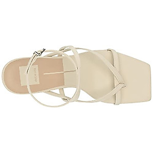 Dolce Vita Women's PAROO Heeled Sandal, Ivory Leather, 8