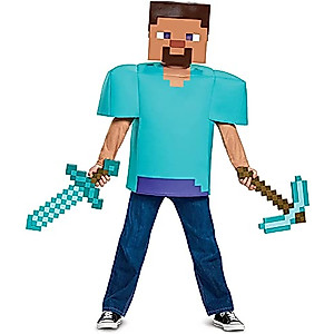 Minecraft Costume Sword and Pickaxe Combo, Official Minecraft Costume Accessory Set for Kids
