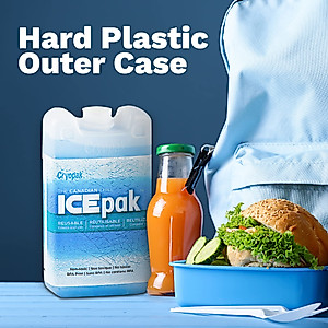 Cryopak Hard Shell Reusable Ice Pack, 3x5 (Pack of 4)