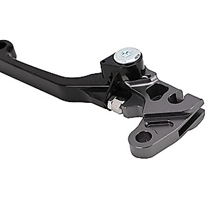 JFG RACING Motorcycle Brake Clutch Lever Folding Levers CNC for KLX110 KLX110L 2010-2023 Dirt Bike Black