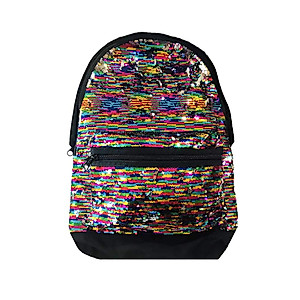 Victoria's Secret Pink Campus Backpack Multicolor Bling Fashion Show Rainbow