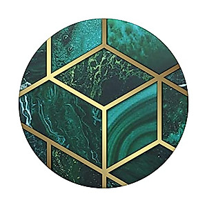 Geometric Watercolor Green Phone Popper PopSockets Swappable PopGrip