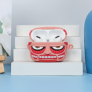 Oqplog for AirPod Pro 2019/Pro 2 Gen 2022 Case Anime Cartoon Kawaii Character Cover for AirPods Pro Silicone Cases Air Pods Pro Cute Funny 3D Fun Soft for Boys Girls Teen Girly (Giant)