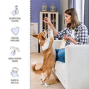 Three Dog Bakery Grain Free Wafers Baked Dog Treats, Sweet Potato, 13 oz