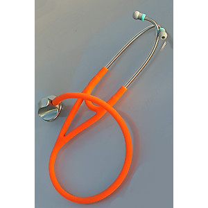 Kila Scopes Specialist Stethoscope - Professional Single Head Cardiology & Diagnostic Stethoscope for Doctors and Nurses - with Accessories, K971 Orange