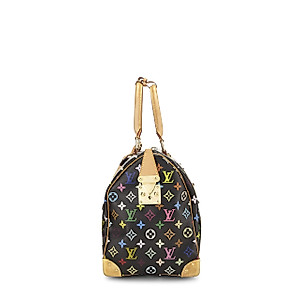 Louis Vuitton, Pre-Loved Takashi Murakami x Louis Vuitton Black Monogram Multicolore Keepall 45, Black
