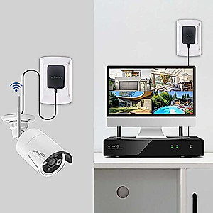 XMARTO H.265 10CH 4K Ultra HD WiFi Security NVR DVR Recorder w. Dual WiFi Routers in,Long Range WiFi, G3 Auto WiFi Relay, Support 10-Cameras,Cloud Storage,Alexa (NO HDD, WNP810/ WNQ58/ WNQ28)