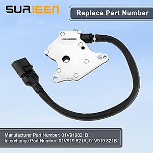 SURIEEN Transmission Range Sensor Multi-Function Neutral Safety Switch 9 Pins Replacement for Audi VW Passat A4 A6 A8 Replaces 01V919821B