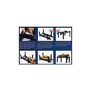 GreenLight Four-Post Lift (1:18 Scale), Blue