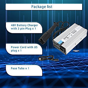 WFLNHB 3 Pin 48V Battery Charge Charger Replacement for Yamaha Golf Cart G29 2007 Up
