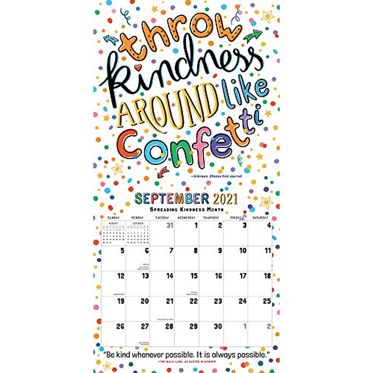 Wonder Wall Calendar 2021