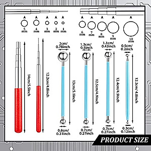 24Pcs Metal Puzzle Tool Set DIY Metal Model Kits Tools with Clippers Edge Bending Tool Tab Twisting Tool Cylinder Cone Shape Bend Assist Tool Wire Wrapping Mandrel Ball Stylus and Bag for Metal Puzzle