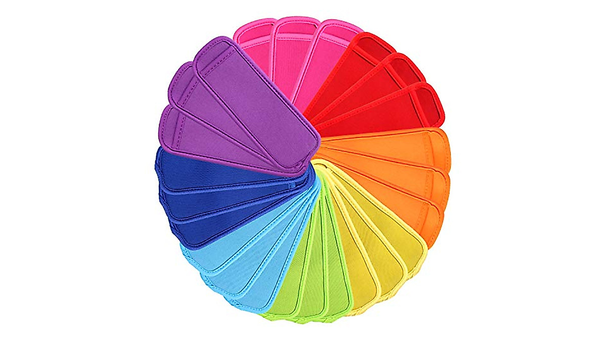 24 Pack Reusable Popsicle Bags - Keep Fingers Clean