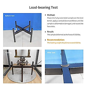 FaithLand Plant Stand, Adjustable Size Fits 12 13 14 15 16 Inches Large Plant Pot, Metal Planter Stand, Mid Century Expandable Plant Holder Indoor Outdoor, Adjustable Width: 12”-16.1” - Easy Assembly