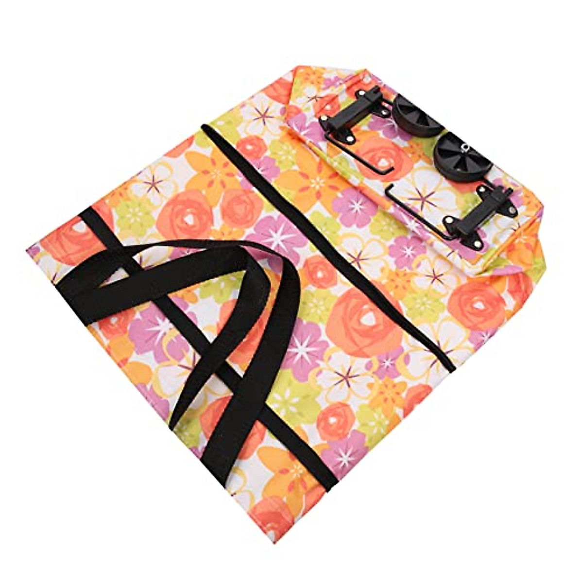 EXQUIMEUBLE Shopping Bag with Wheels Grocery Bag with Wheels Grocery Cart Cloth Pouch Shopping Bags for Groceries Collapsible Dolly Large Capacity Grocery Bag Outdoor Lining Oxford Cloth