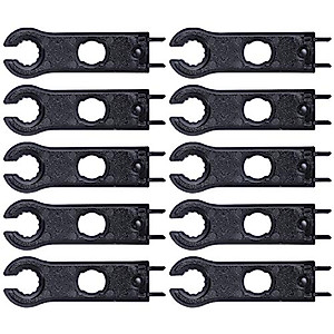 Garneck Pocket Tools Pocket Tools 10pcs Solar Spanners Wrench Plastic Solar Panel Connector Disconnecting Tool for Solar Panel Cable Connectors Assembly Universal Tool Universal Tool