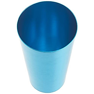 Retro Aluminum Tumblers - 6 cups -20oz - By Trademark Innovations (Assorted Colors)