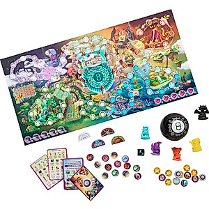 Mattel Games Magic 8 Ball Magical Encounters Board Game for Kids, Cooperative Family Game with Real Magic 8 Ball