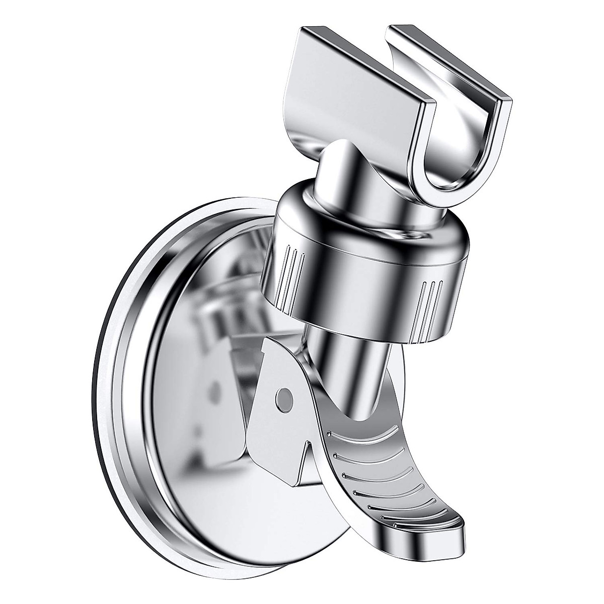 Shower Head Holder Suction Cup Handheld Showerhead Bracket Adjustable Height Shower Holder, Removable Handheld Wand Holder Wall Mounted Suction Bracket