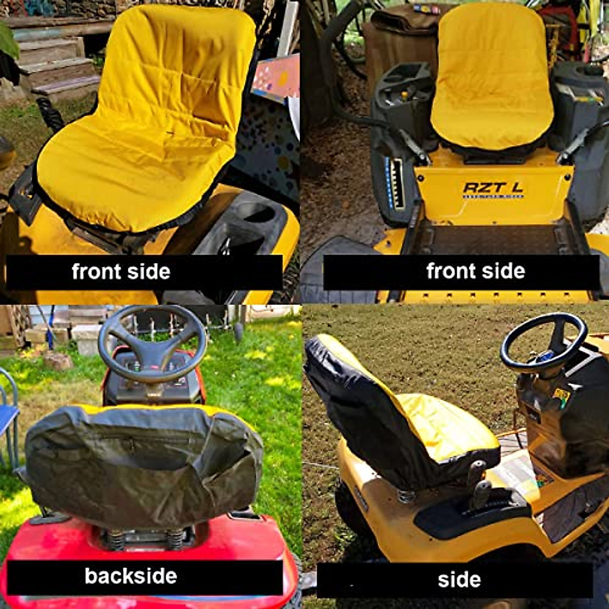 Riding Lawn Mower Seat Cover Compatible with John Deere,Craftsman,Cub Cadet,Kubota,Universal Lawn Mower Tractor Cover(Medium)