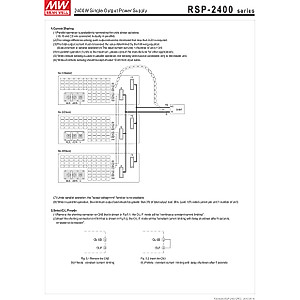 Mean Well RSP-2400-24 AC to DC Power Supply, Single Output, 24 Volt, 100 Amp, 2.4K Watt, 10.9" L x 7" W x 2.5" H