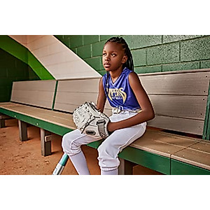 Mizuno Youth Girl's Prospect Softball Pant, White, X-Large