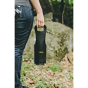 Personalized Wine Carrier/Wine Tote. Full Grain Leather Wine Bottle Holder. Monogrammed Wine Bottle Sleeve. Customized Wine Caddy. Personalized Wedding Gift.