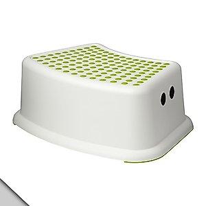 Ikea Forsiktig Children's Stool, Green/White, 1-Pack