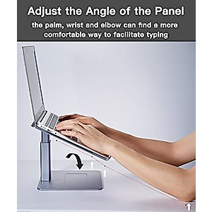 DEEDRR Adjustable Laptop Stand, Compatible with Laptops, Cameras, Projectors, Unique Latch for Quick Adjustment, Suitable for 13.3-15.6 Inch Computers