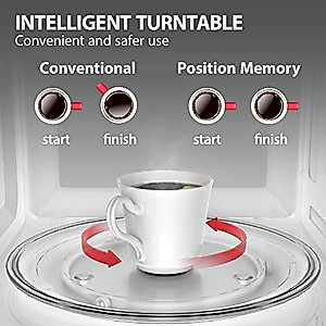 Toshiba ML-EM62P(SS) Large Countertop Microwave with Smart Sensor, 6 Menus, Auto Defrost, ECO Mode, Mute Option & 16.5" Position Memory Turntable, 2.2 Cu Ft, 1200W, Stainless Steel