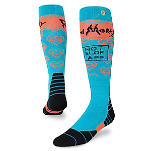 Stance Rick and Morty Develop Snow Sport Sock Blue MD (US Men's Shoe 6-8.5, Women's Shoe 8-10.5)