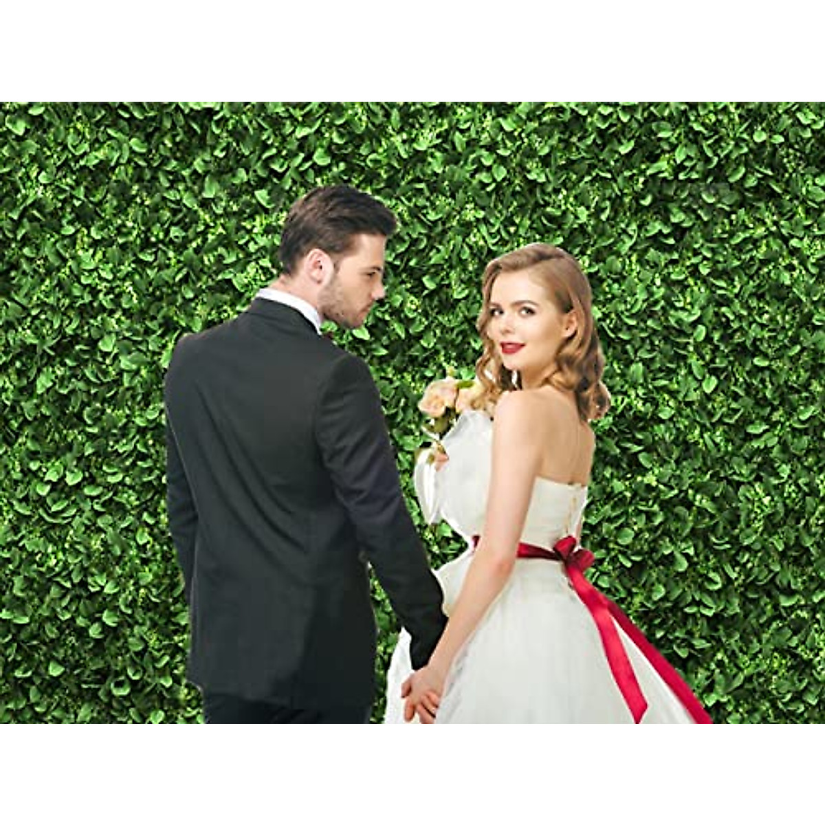 Green Leaves Backdrop Greenery Leaf Wall Background Jungle Theme Baby Shower Party Wedding Shower Party Bridal Shower Photo Props Cake Table Decor 066