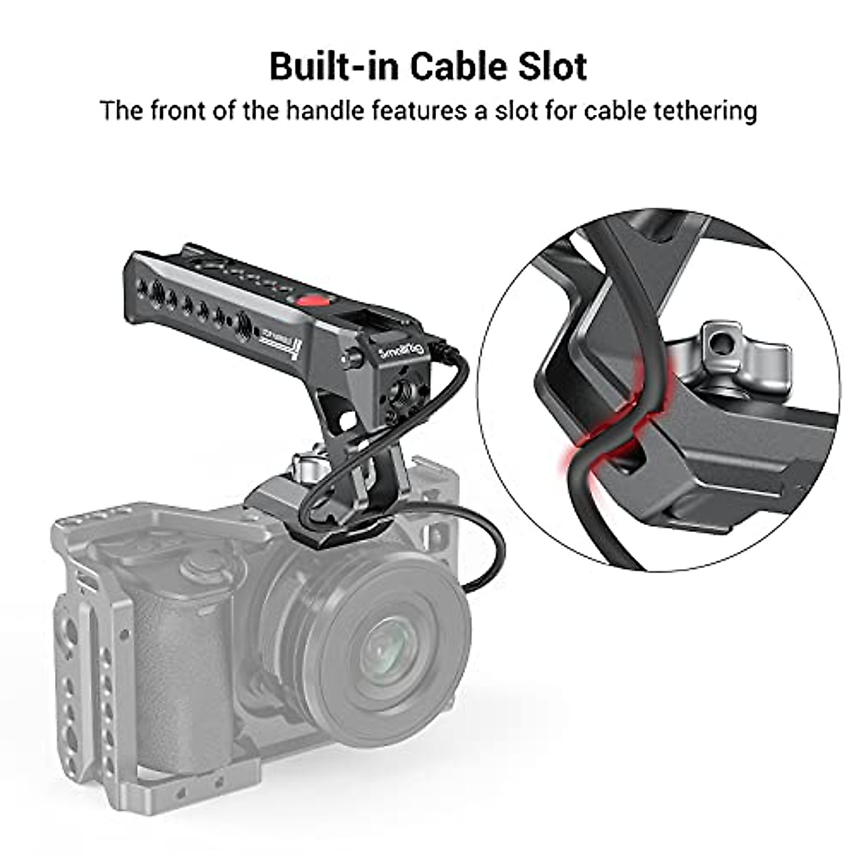 SmallRig NATO Top Handle with Record Start/Stop Remote Trigger for Sony/for Panasonic/for FUJIFILM/for Z CAM Cameras - 3322