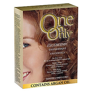 One 'n Only Exothermic Perm with Argan Oil for Firm Curls, Self-Heating Formula for Client Comfort, Ensures Shine and Manageability, Eliminates Perm Odor
