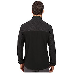 adidas Golf Men's Performance Stretch 1/2 Wind Jacket Carbon/Black Outerwear XL