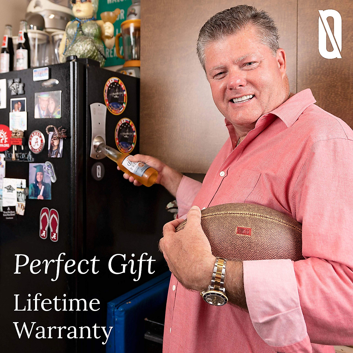 BAR NONE The Capstractor | Magnet Magnetic Fridge Bottle Opener Wall Mounted Bottle Opener Beer Opener Beer Bottle Opener Bottle Cap Opener Refrigerator Fridge Beer Bottles for Bartender Church Key