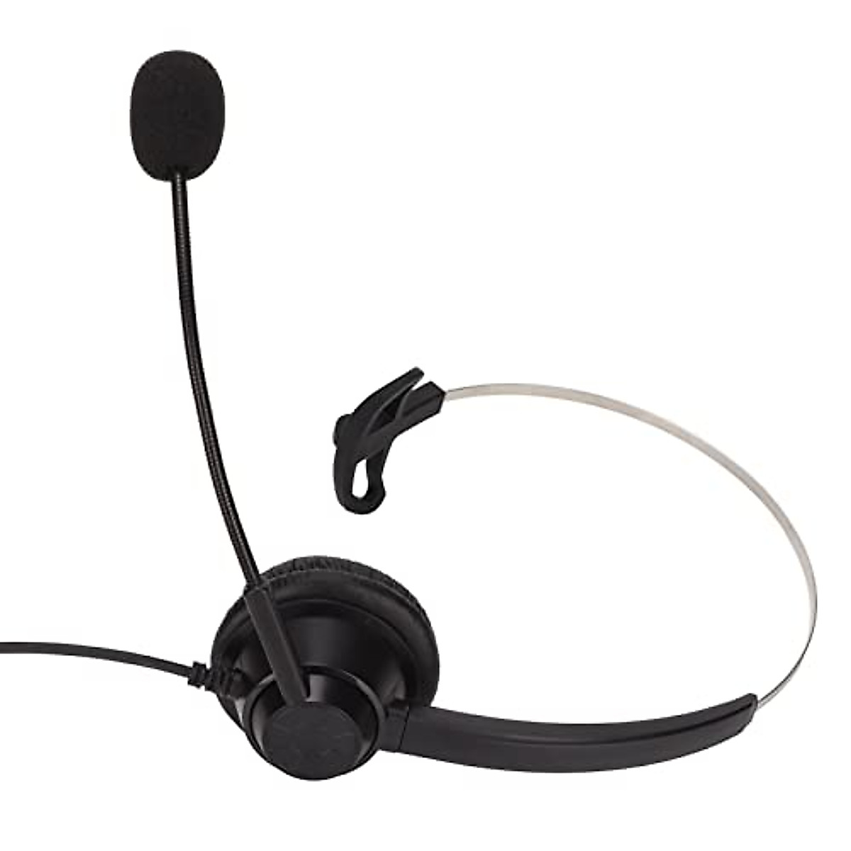 YYOYY Business Headset, 2.5mm Computer Headphones with HD Noise Canceling Microphone, for Call Center, Customer Service, Office, Super Light, Ultra Comfort