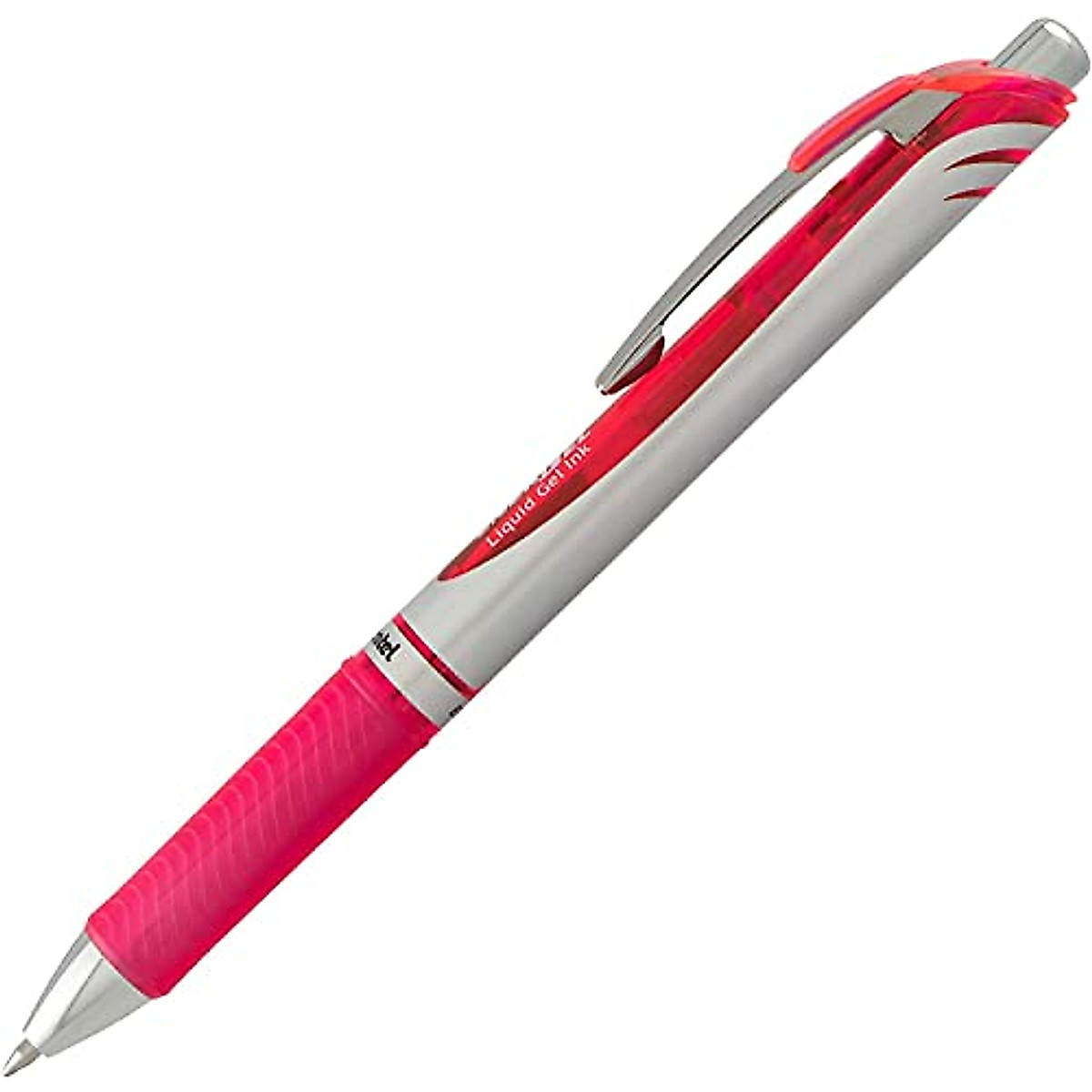 Pentel EnerGel 0.7 mm Liquid Gel Ink Pens - Pack of 5 Pink Deluxe RTX Energel Pens with 3 Refills