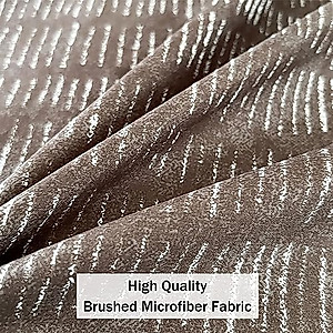 NSNLGSGC Mocha Brown Boho Duvet Cover King, Vintage Chocolate Striped Comforter Cover Set, Coffee Bohemian Bedding Cover Set(3 Pieces, King)