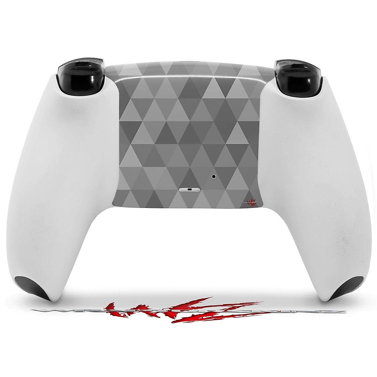 WraptorSkinz Skin Wrap compatible with Sony PS5 DualSense Controller Triangle Mosaic Gray (CONTROLLER NOT INCLUDED)