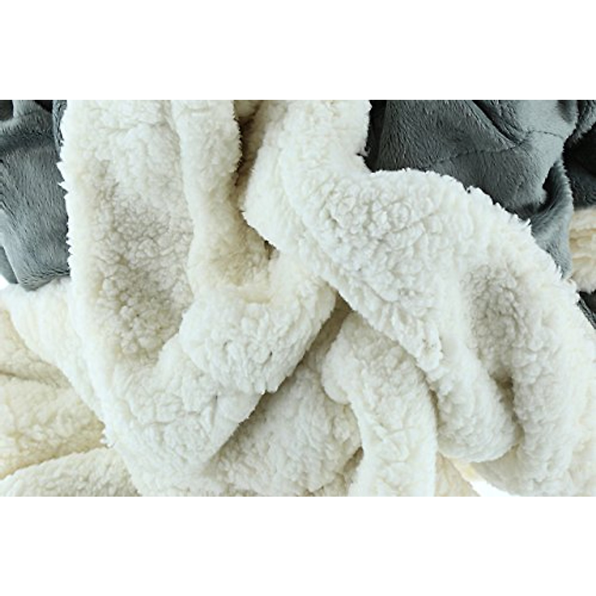 berry bebe Sherpa Throw Blanket Personalized Gray, Large Size 50x60 Reversible Fuzzy Microfiber All Season Custom Blanket for Bed or Couch, College Dorm Gift for The Whole Family