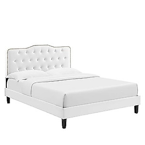 Modway Amber Platform, King, White